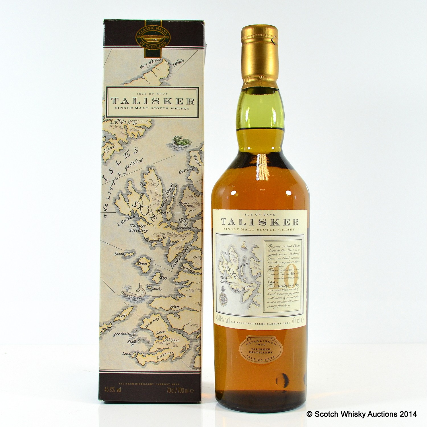 Talisker 10 Year Old Map Label | The 39th Auction | Scotch Whisky Auctions