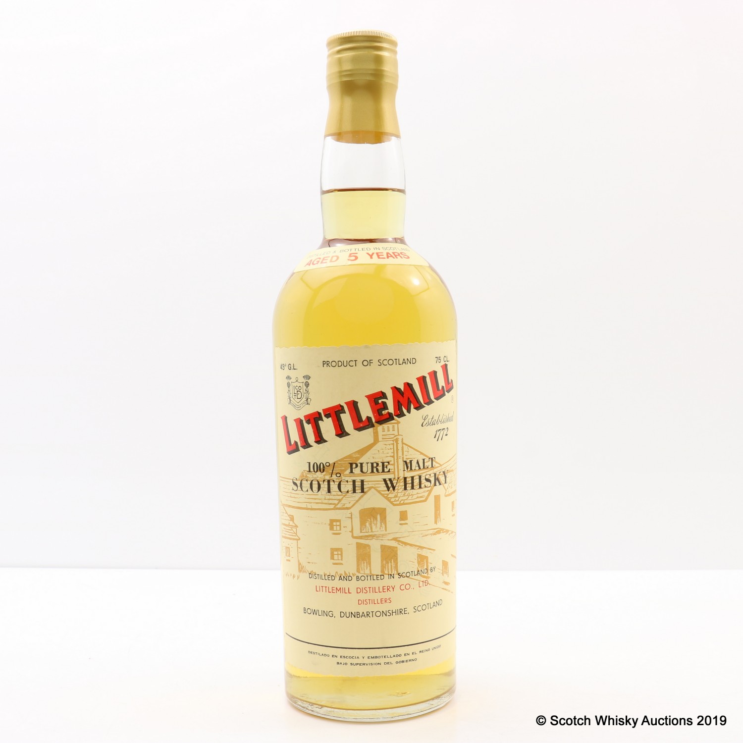 Littlemill 5 Year Old 75cl | The 95th Auction | Scotch Whisky Auctions