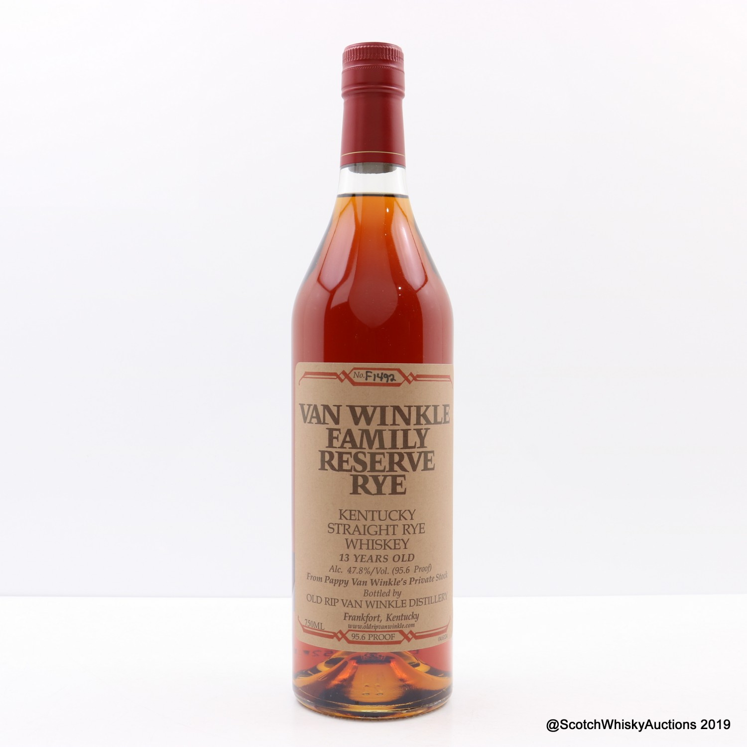 Pappy Van Winkle 13 Year Old Family Reserve Rye 75cl | The 95th Auction ...