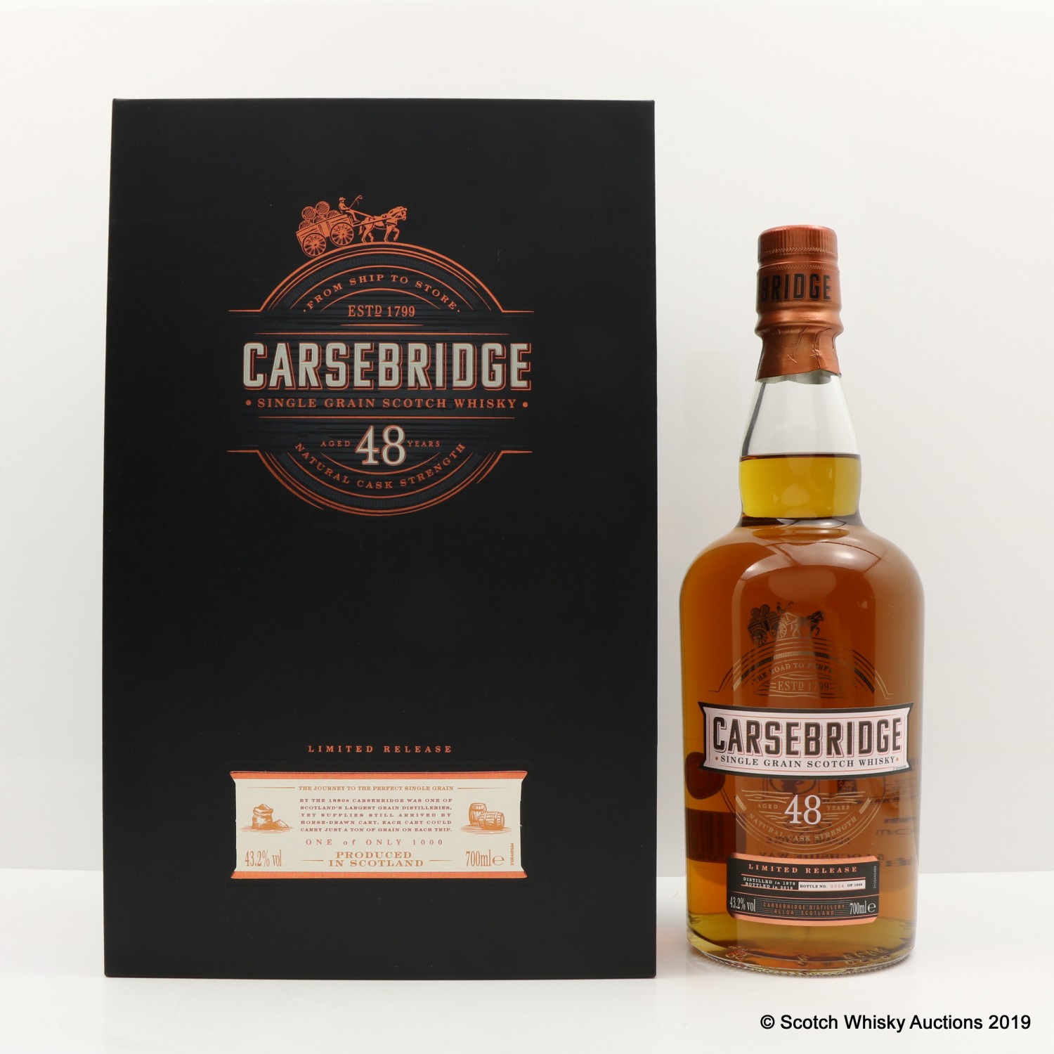 Carsebridge 1970 48 Year Old 2018 Release | The 96th Auction | Scotch ...