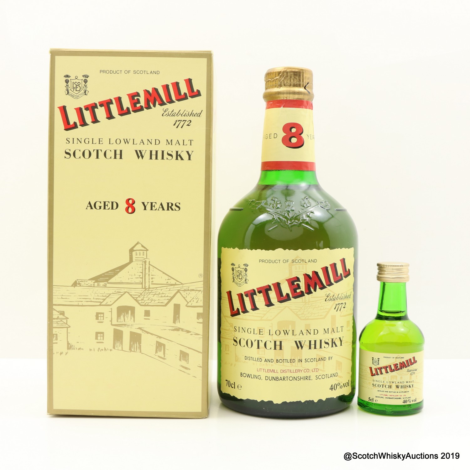 Littlemill 8 Year Old With Matching Mini 5cl | The 98th Auction ...