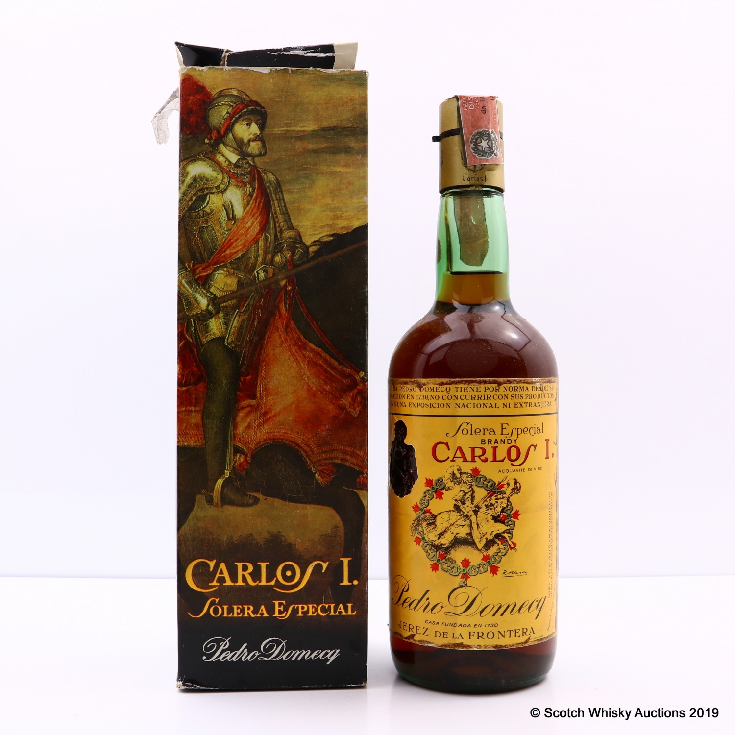 Pedro Domecq Carlos I Brandy 75cl | The 98th Auction | Scotch Whisky ...