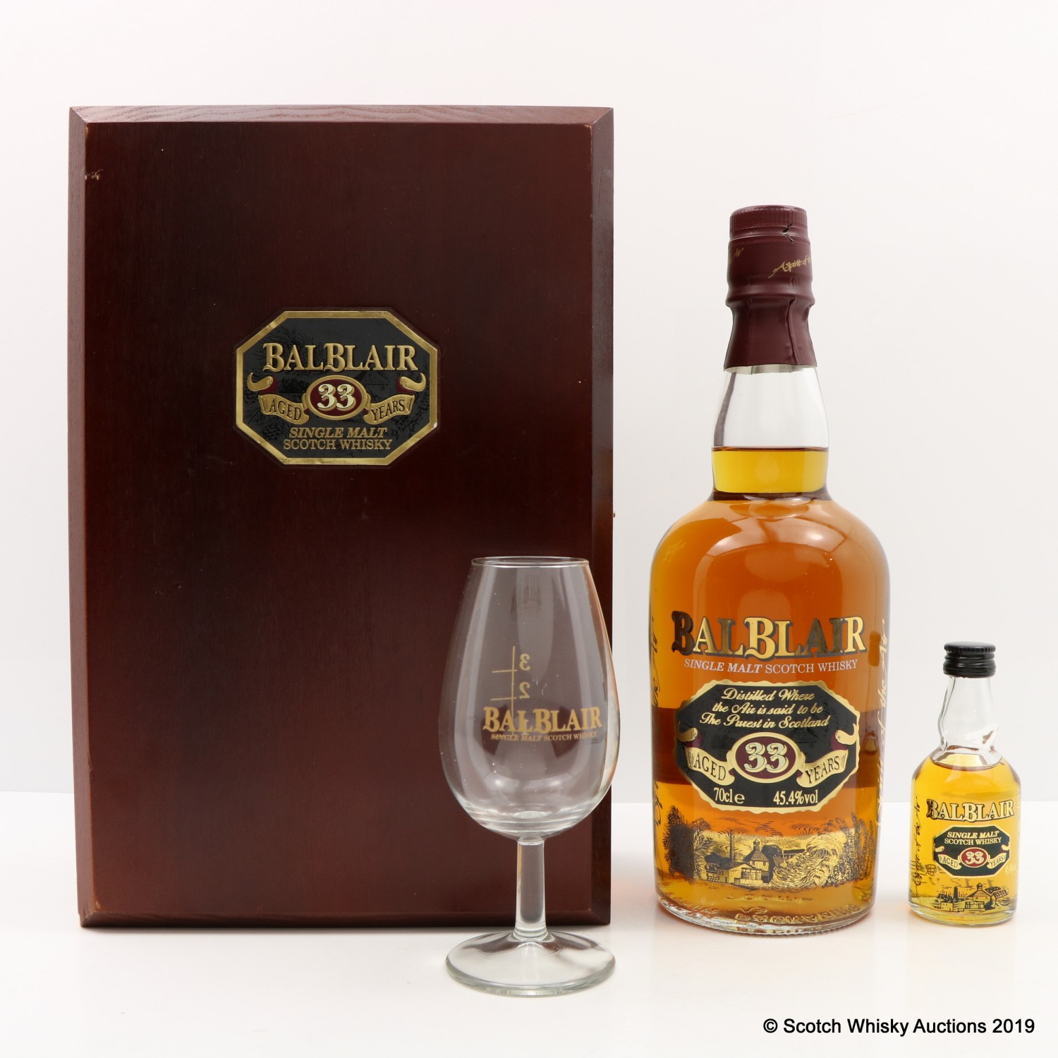 Balblair 33 Year Old With Glass & Matching Mini | The 98th Auction ...