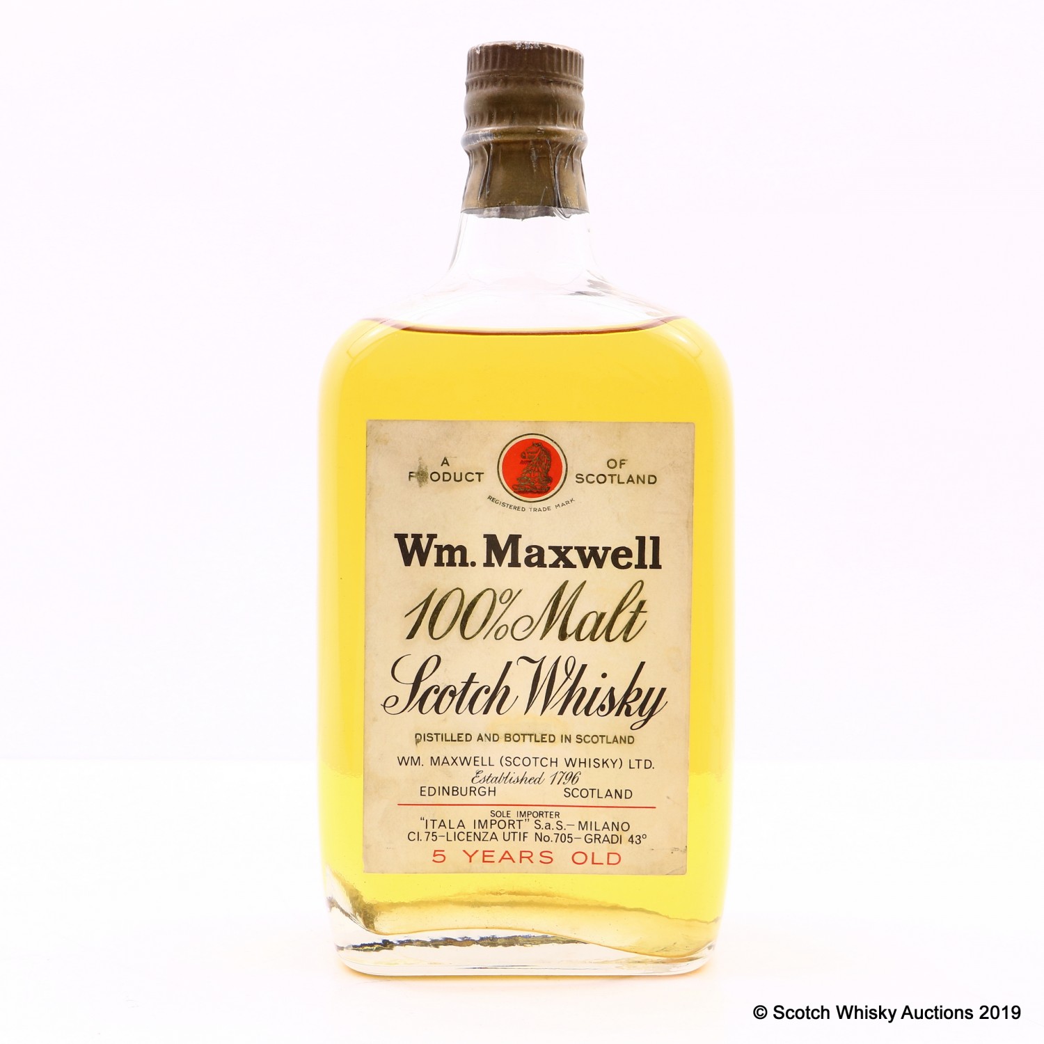Wm. Maxwell 5 Year Old 75cl | The 98th Auction | Scotch Whisky Auctions