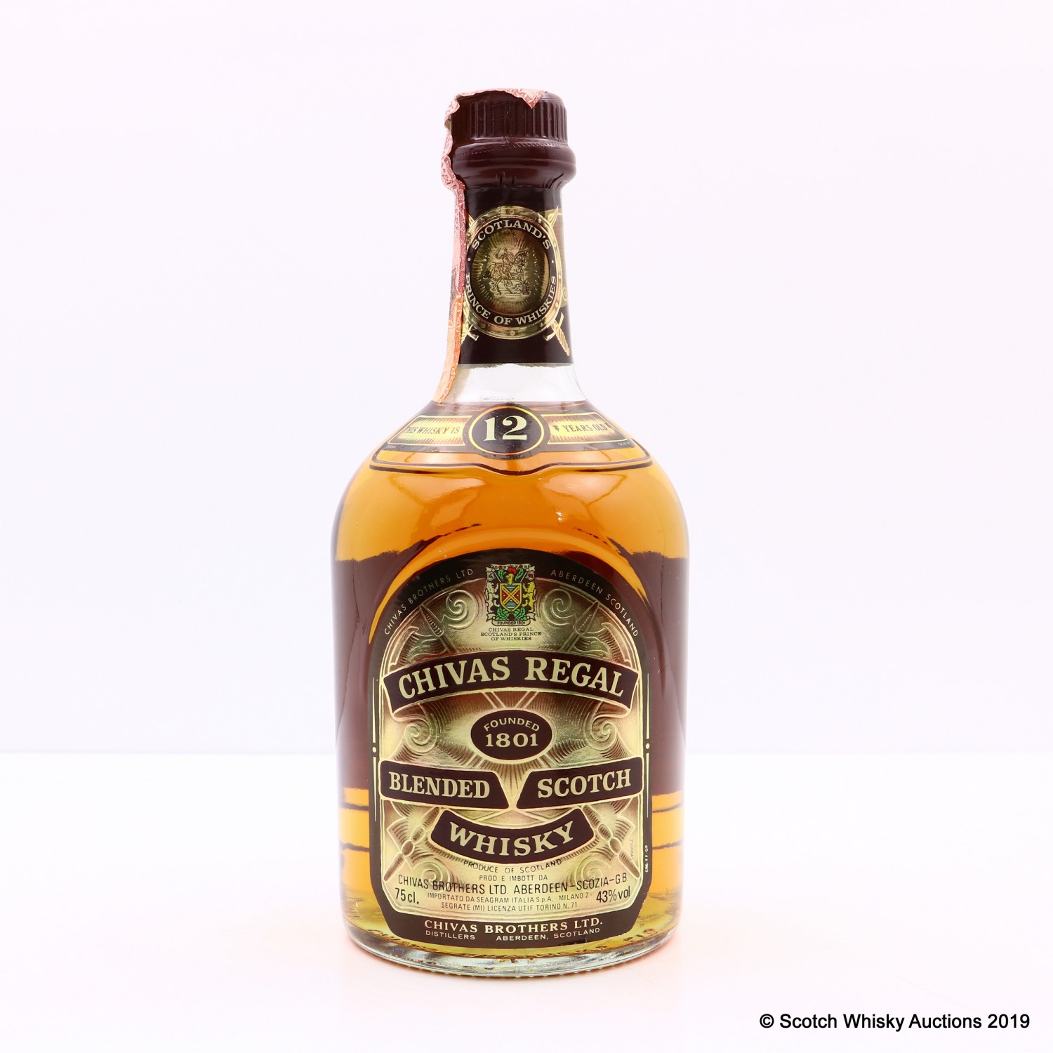 Chivas Regal 12 Year Old 75cl | The 98th Auction | Scotch Whisky Auctions