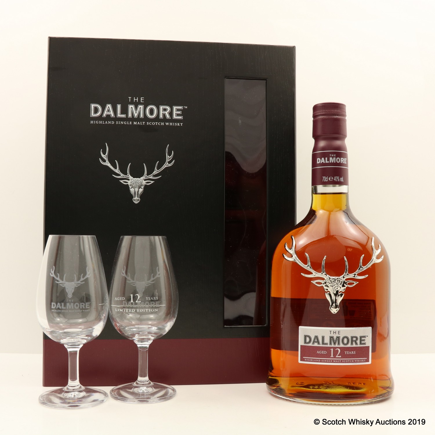 Dalmore 12 Year Old & Glasses Gift Set | The 98th Auction | Scotch ...
