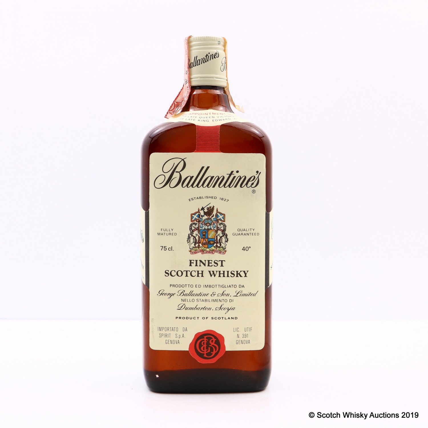 Ballantine's Finest 75cl | The 98th Auction | Scotch Whisky Auctions
