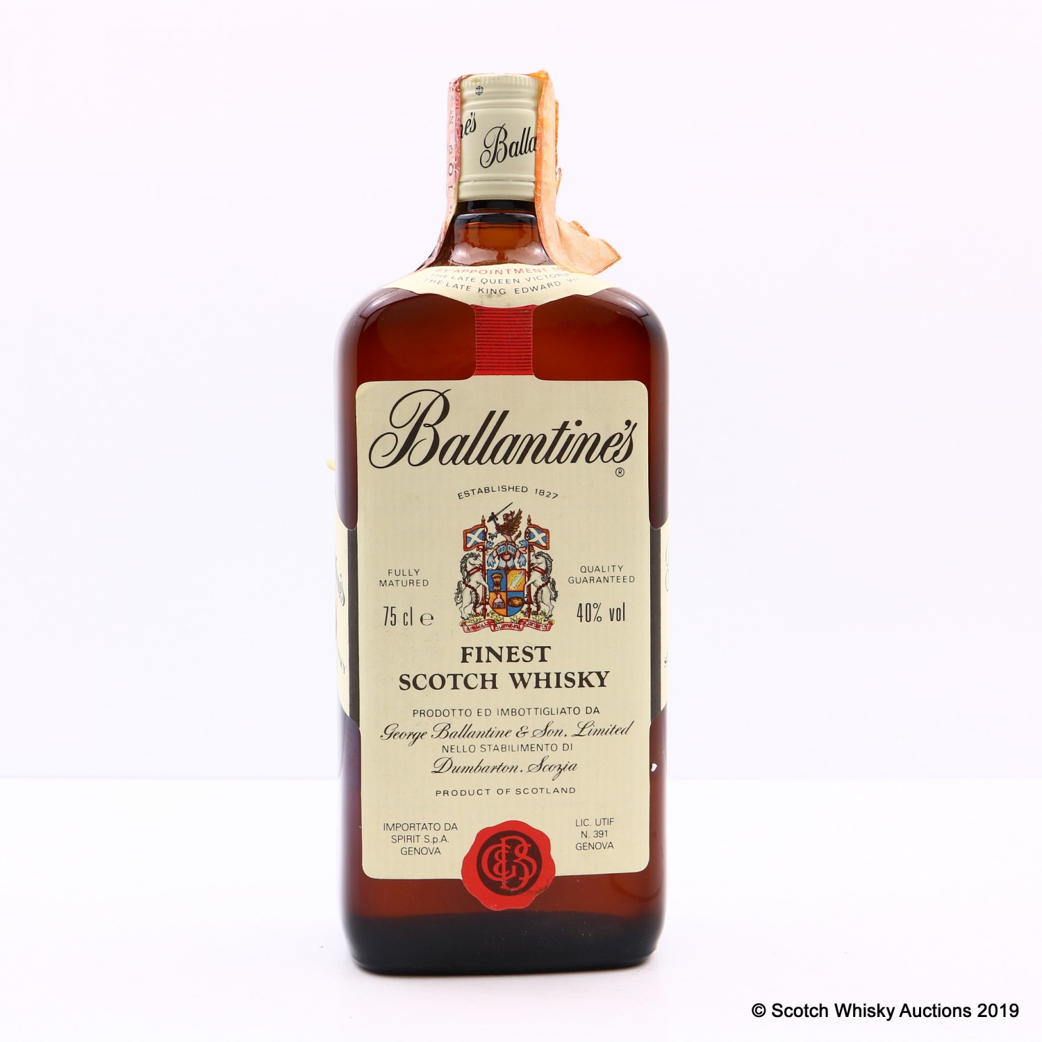 Ballantine's Finest 75cl | The 98th Auction | Scotch Whisky Auctions