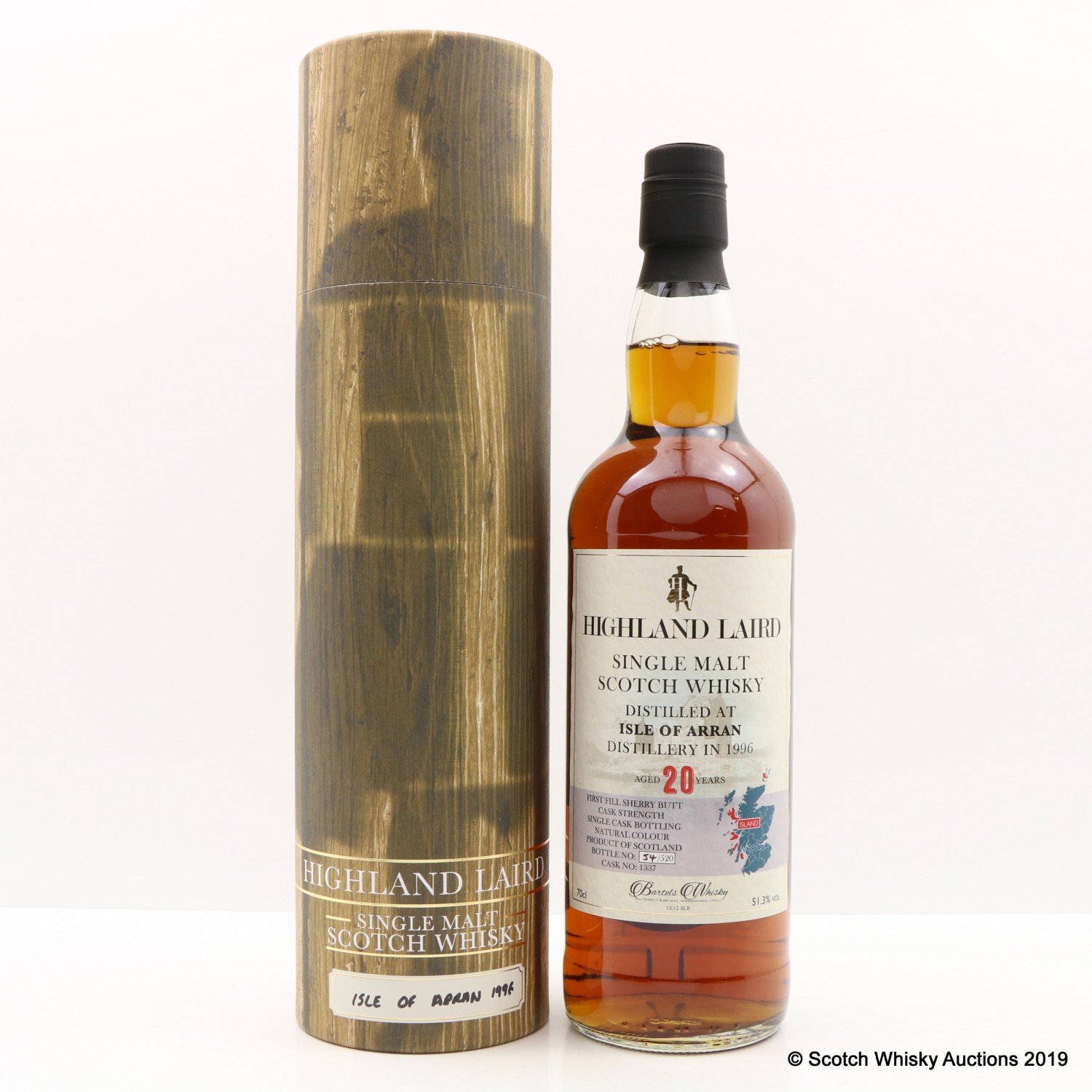 Arran 1996 20 Year Old Highland Laird | The 98th Auction | Scotch ...