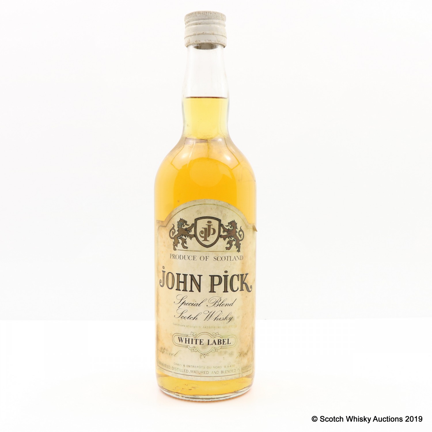 John Pick White Label | The 98th Auction | Scotch Whisky Auctions