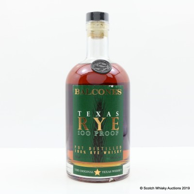 Balcones Texas Rye 75cl | The 99th Auction | Scotch Whisky Auctions
