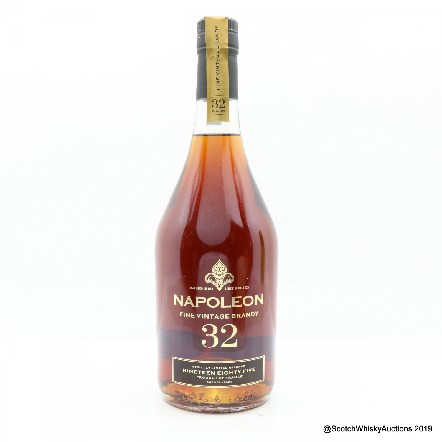 Napoleon 1985 Fine Vintage Brandy 32 Year Old | The 100th Auction ...