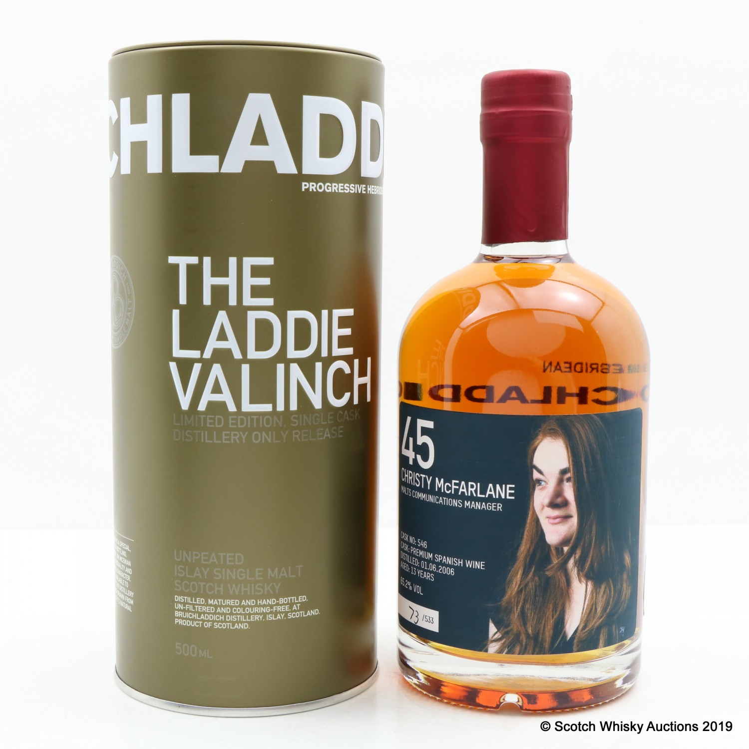Bruichladdich Valinch 45 Christy McFarlane 50cl | The 100th Auction ...