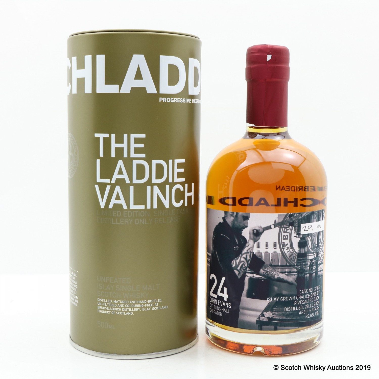 Bruichladdich Valinch 24 John Evans 50cl | The 100th Auction | Scotch ...