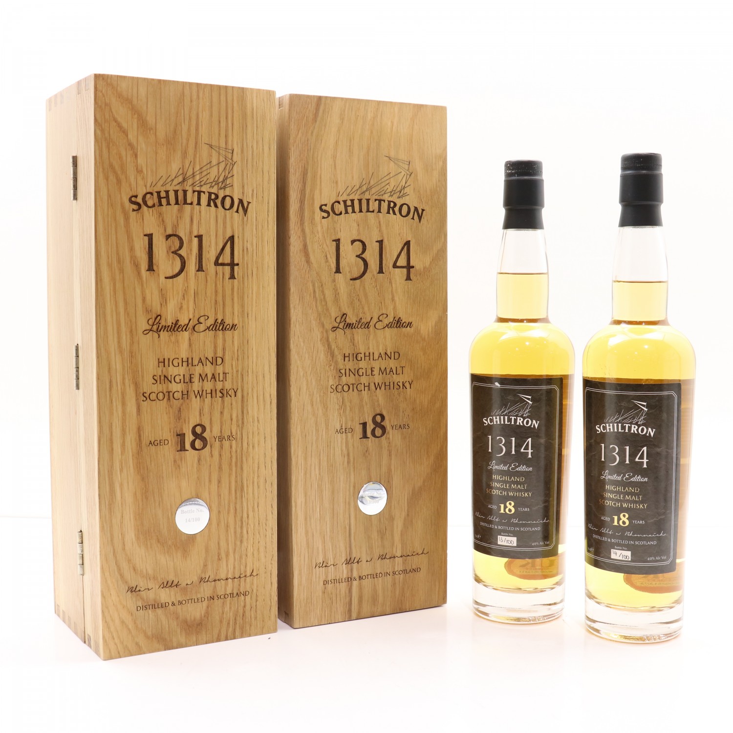 Schiltron '1314' 18 Year Old 700th Anniversary of Bunnockburn 2 x 70cl ...