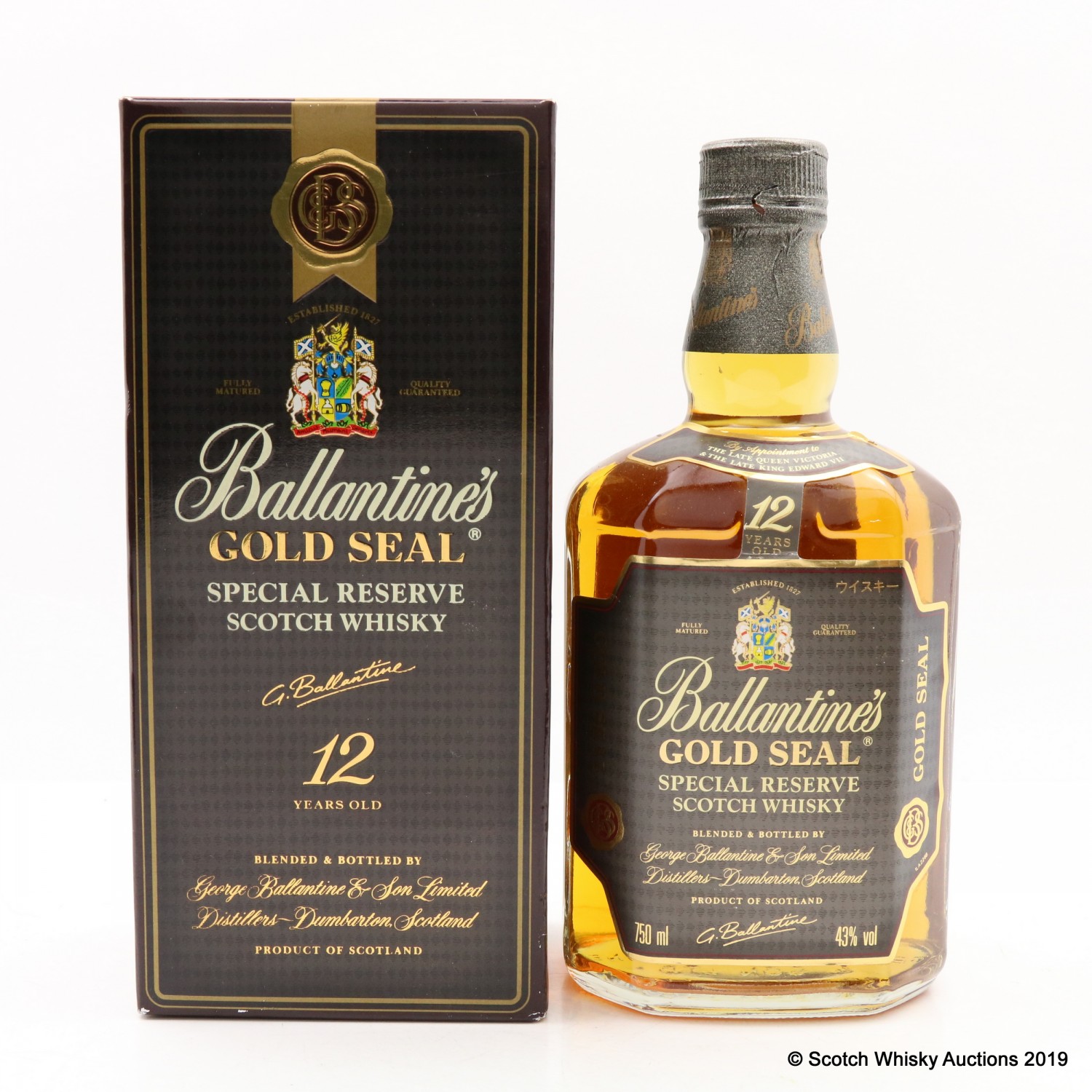 Ballantine's 12 Year Old Gold Seal 75cl | The 102nd Auction | Scotch ...