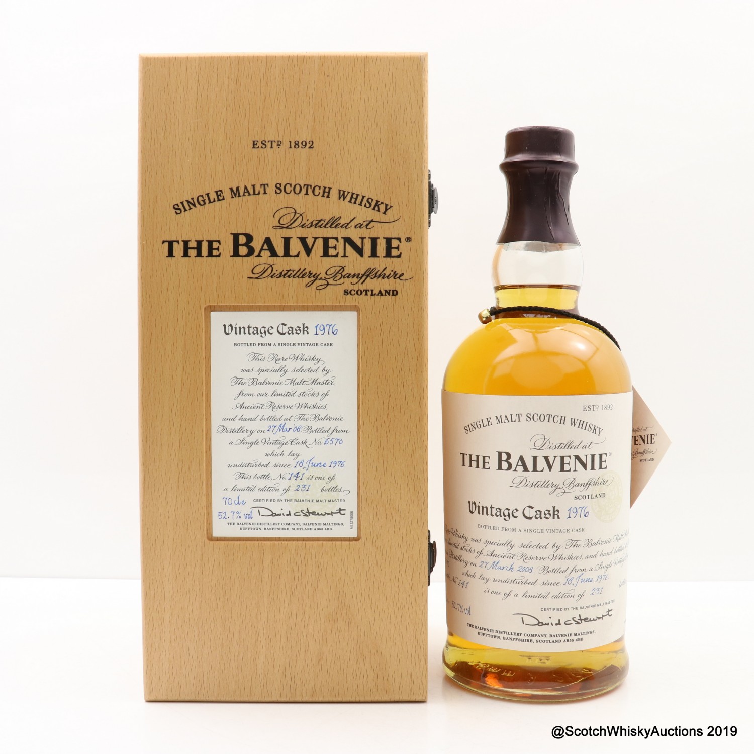 Balvenie 1976 Vintage Cask #6570 | The 102nd Auction | Scotch Whisky ...