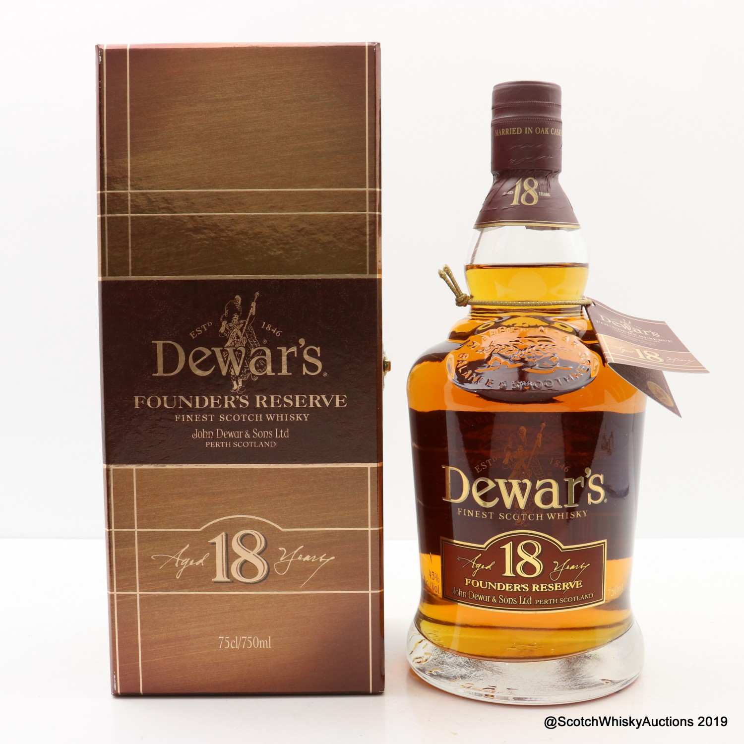 Dewar's 18 Year Old Founder's Reserve 75cl | The 103rd Auction | Scotch Whisky Auctions