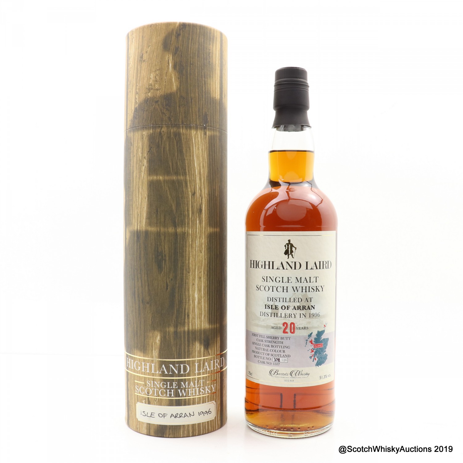 Arran 1996 20 Year Old Highland Laird | The 103rd Auction | Scotch ...